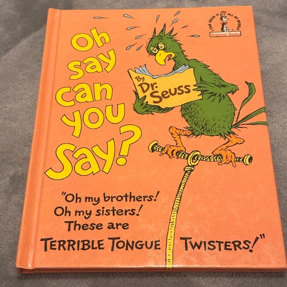 Dr. Seuss | Other | First Edition Oh Say Can You Say Glossy Cover 979 ...